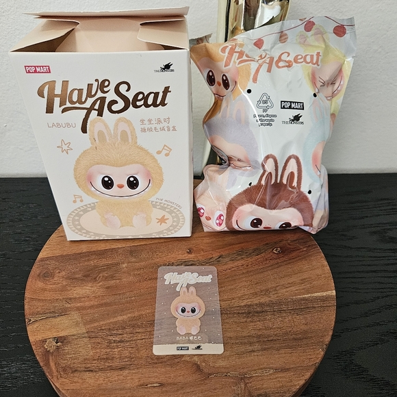 POP MART | Toys | Confirmed Baba Have A Seat Labubu 0 Authentic Open ...